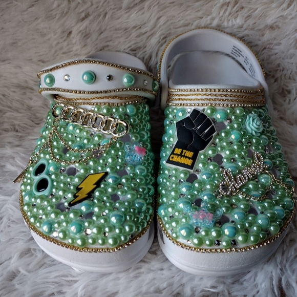 Time and Tru | Shoes | Blinged Out Luxury Clogscrocs | Poshmark